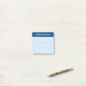 Modern Blue To Do List with Custom Name Post-it Notes | Zazzle