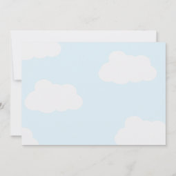 Modern Blue & White Airplane Baby Boy Birth Announcement | Zazzle