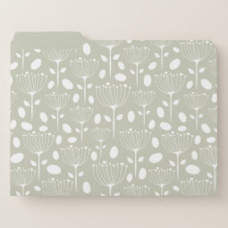 Modern Blush Pink and Sage Green Floral File Folder | Zazzle