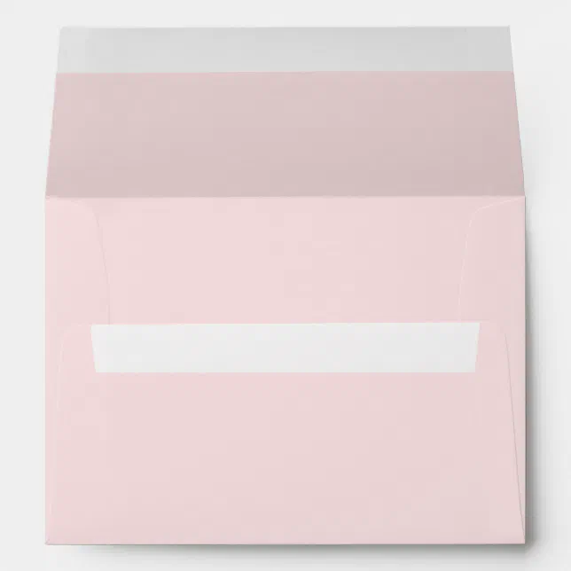 Modern Blush Pink Invitation Envelope | Zazzle