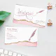 Modern Blush Pink Professional Insurance Agent Business Card | Zazzle