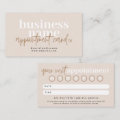 Modern Boho Appointment Reminder Card | Zazzle