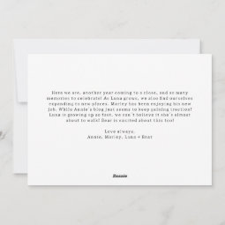Modern Boho Arch Joy In All Things Five Photo Holiday Card | Zazzle