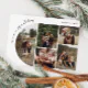 Modern Boho Arch Joy In All Things Five Photo Holiday Card | Zazzle