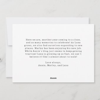 Modern Boho Arch Joy In All Things Three Photo Holiday Card | Zazzle