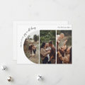 Modern Boho Arch Joy In All Things Three Photo Holiday Card | Zazzle