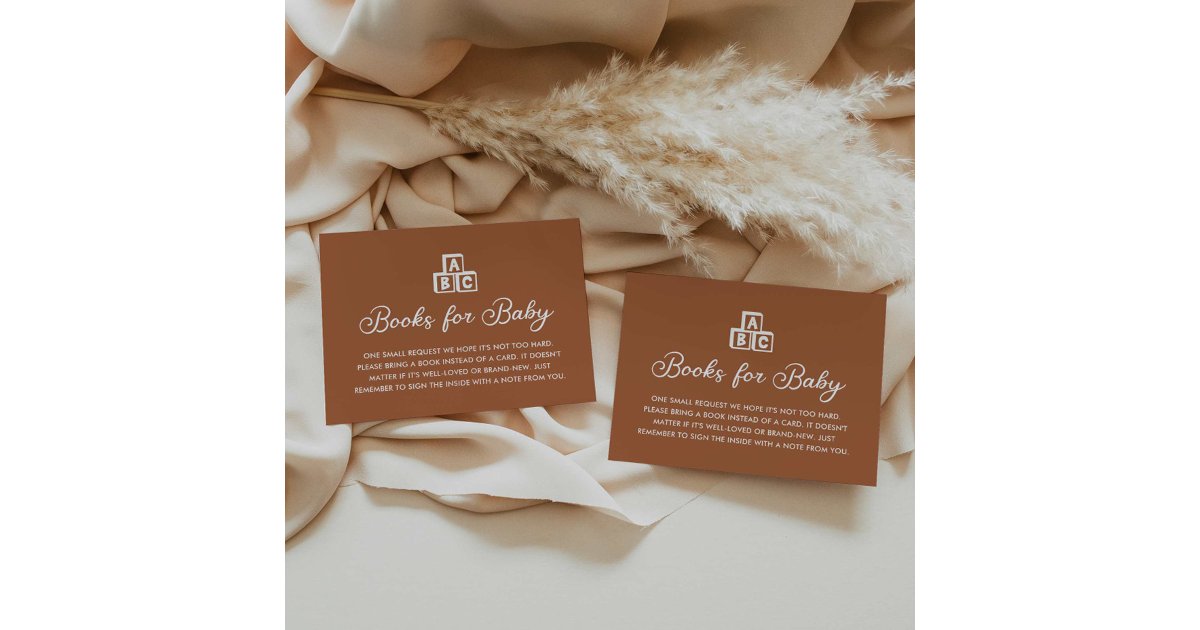 Modern Boho Books for Baby Card | Zazzle