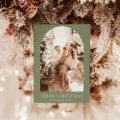 Modern Boho Christmas Card | Photo Holiday | Zazzle