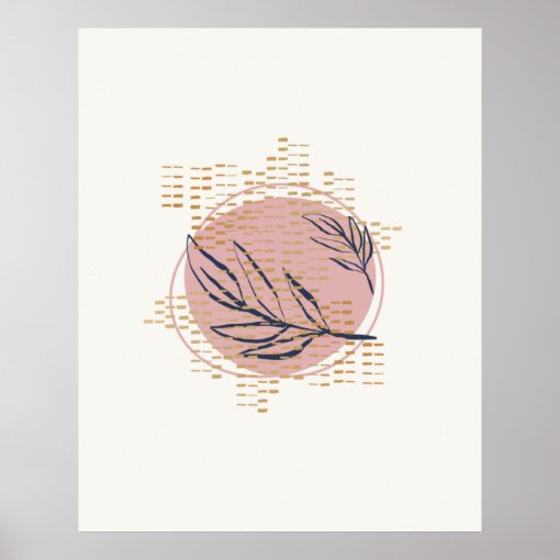 Modern Boho pastel wall art | Zazzle