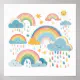 Modern Boho Rainbow Collection Poster | Zazzle