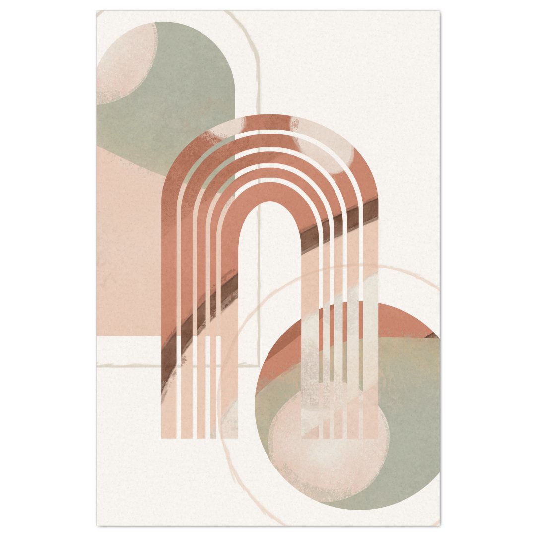 Modern BOHO Rainbow Organic Geometric Decoupage Tissue Paper | Zazzle