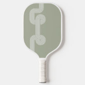 Modern Boho Sage Green Geometric Pickleball Paddle | Zazzle