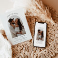 Modern Boho Save the Date | Photo Minimalist Cards | Zazzle