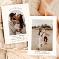 Modern Boho Save the Date | Photo Minimalist Cards | Zazzle