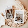 Modern Boho Save the Date | Photo Minimalist Cards | Zazzle