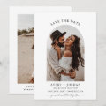 Modern Boho Save the Date | Photo Minimalist Cards | Zazzle