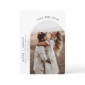Modern Boho Save the Date | Photo Minimalist Cards | Zazzle