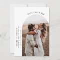 Modern Boho Save the Date | Photo Minimalist Cards | Zazzle