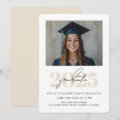 Modern Bold 2025 Graduate Photo Invitation | Zazzle