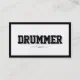 Modern Bold Border Drummer Business Card | Zazzle