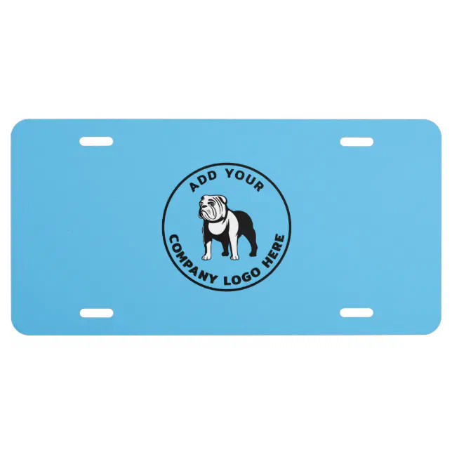 Modern Bold Brand Logo Company Vet Business License Plate | Zazzle
