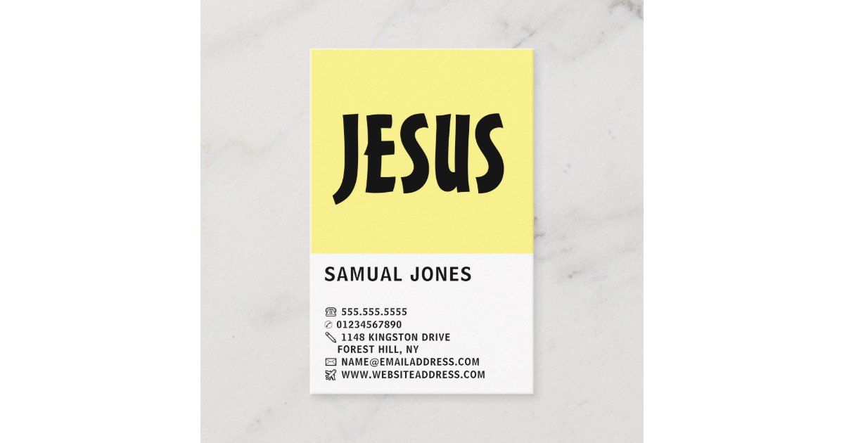 Modern Bold, Christianity, Religious Business Card | Zazzle