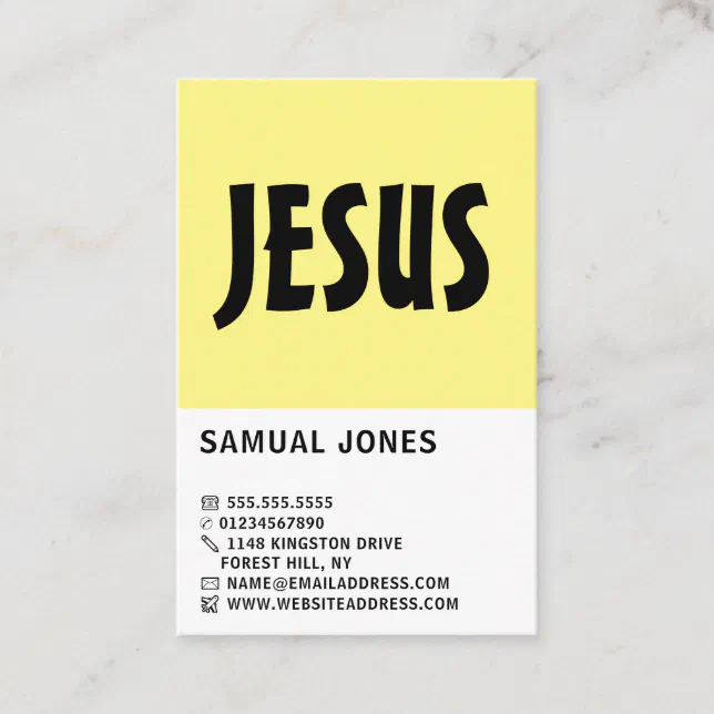 Modern Bold, Christianity, Religious Business Card | Zazzle