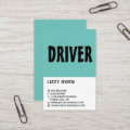 Modern Bold, Driving School, Instructor Business Card | Zazzle