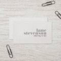 Modern Bold Font Attorney at Law Business Card | Zazzle