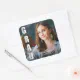Modern Bold Font Photo Graduation Square Sticker | Zazzle