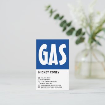 Modern Bold, Gas Engineer & Supplier Business Card | Zazzle