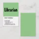 Modern Bold, Librarian Business Card | Zazzle