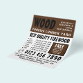 Modern Bold, Lumber/Timber/Wood Yard Advertising Flyer | Zazzle