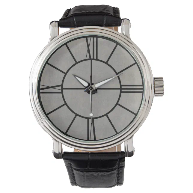 Modern Bold Roman Watch | Zazzle
