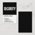 Modern Bold, Security Service Business Card | Zazzle