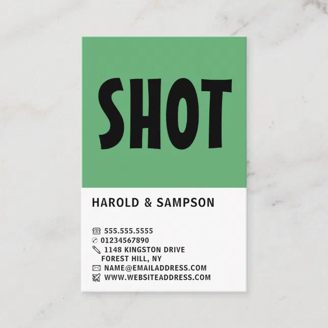 Modern Bold, Snooker Club, Pool/Snooker Player Business Card | Zazzle