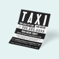 Modern Bold, Taxi Cab Firm with Price List Flyer | Zazzle