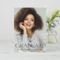 Modern Bold Transparent Dark Tint Text Grad Photo Announcement | Zazzle