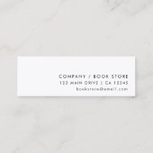 Modern Bookmark | Minimalist Mini Book Store Card | Zazzle