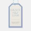 Modern Border Elegance Wedding Favor Tags | Zazzle