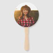 Modern Botanical Graduation Cap Photo Hand Fan | Zazzle