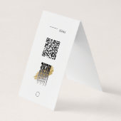 Modern Bracelet Display Price Tag with QR and Logo | Zazzle