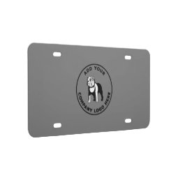 Modern Brand Logo Company Vet Business License Plate | Zazzle