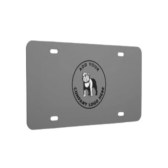 Modern Brand Logo Company Vet Business License Plate | Zazzle