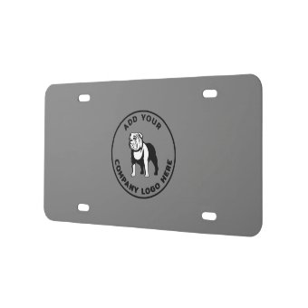 Modern Brand Logo Company Vet Business License Plate | Zazzle
