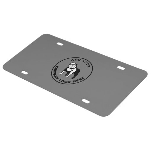 Modern Brand Logo Company Vet Business License Plate | Zazzle