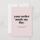 Modern Branded Feminine Small Business Insert Card | Zazzle