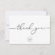 Modern Branded Thank You With Your Logo Card | Zazzle