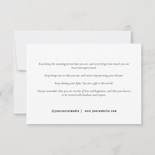 Modern Branded Thank You With Your Logo Card | Zazzle