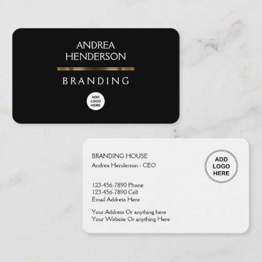 Modern Branding Two Side Design Business Card | Zazzle